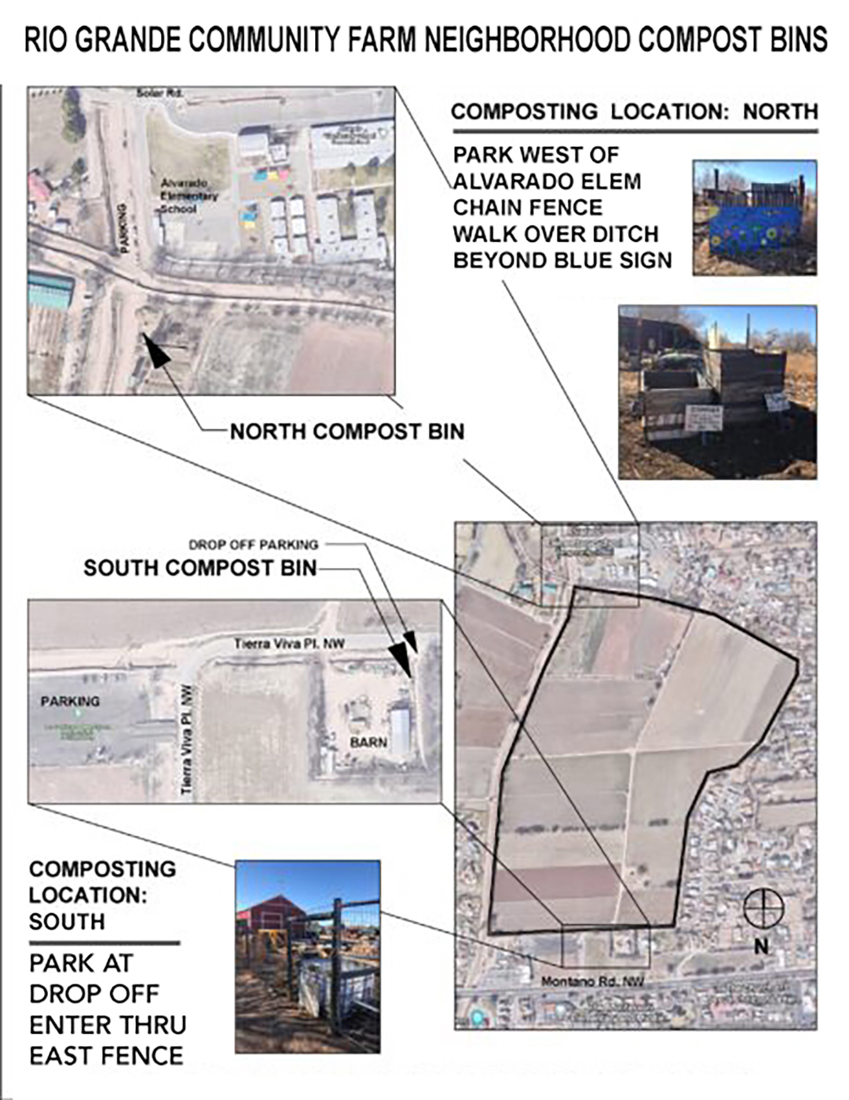 Compost organic waste drop-off in Los Ranchos de Albuquerque
